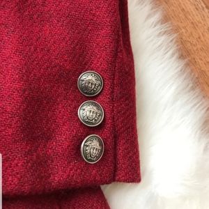 Versace | Jackets & Coats | Red Vintage Gianni Versace Blazer Jacket ...